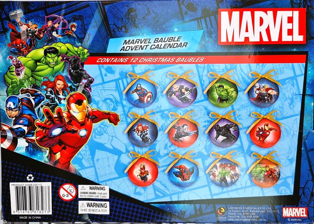 Marvel 12 Bauble Christmas Advent Calendar – TheITmart