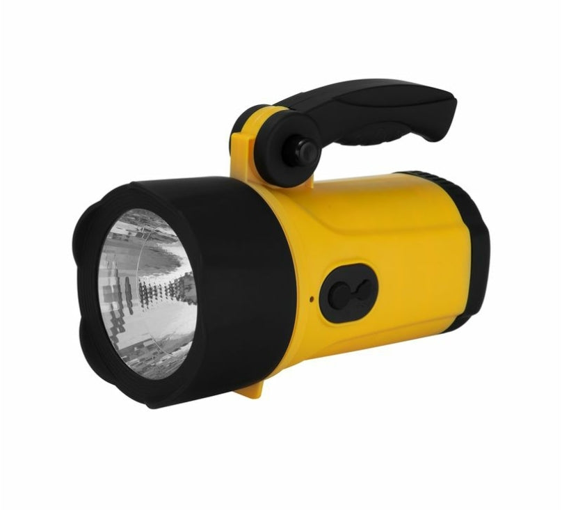 Arlec Dynamo Spotlight LED Torch With Hybrid Rechargeable Battery Powe ...